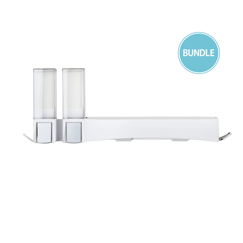 Bundle: CLEVER Double Dispenser + Shower Shelf – Better Living Products ...